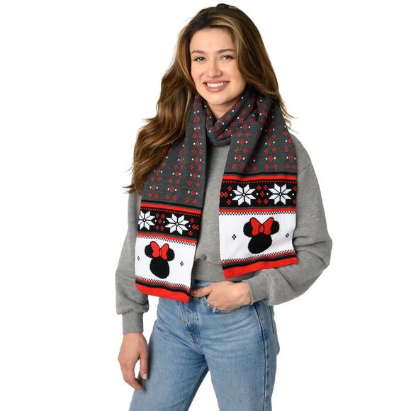 Disney | Accessories | New Adult Minnie Mouse Knit Scarf Disney Women ...